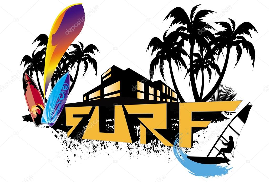 Surf background Stock Vector by ©nicky2342 14174778