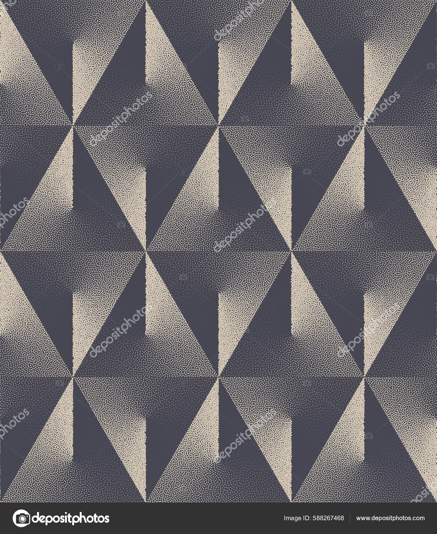 Triangular Cell Structure Seamless Pattern Vector Retro Futurism Abstract Background Stock ...