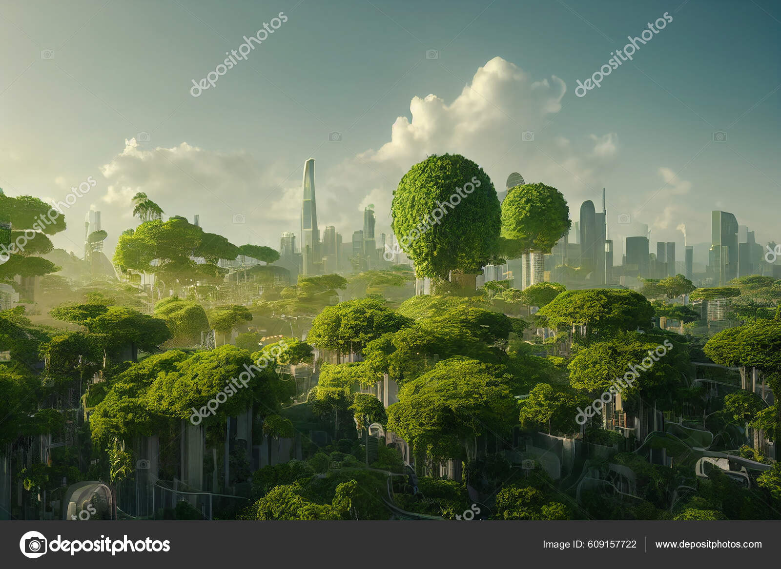 Futuristic Green City