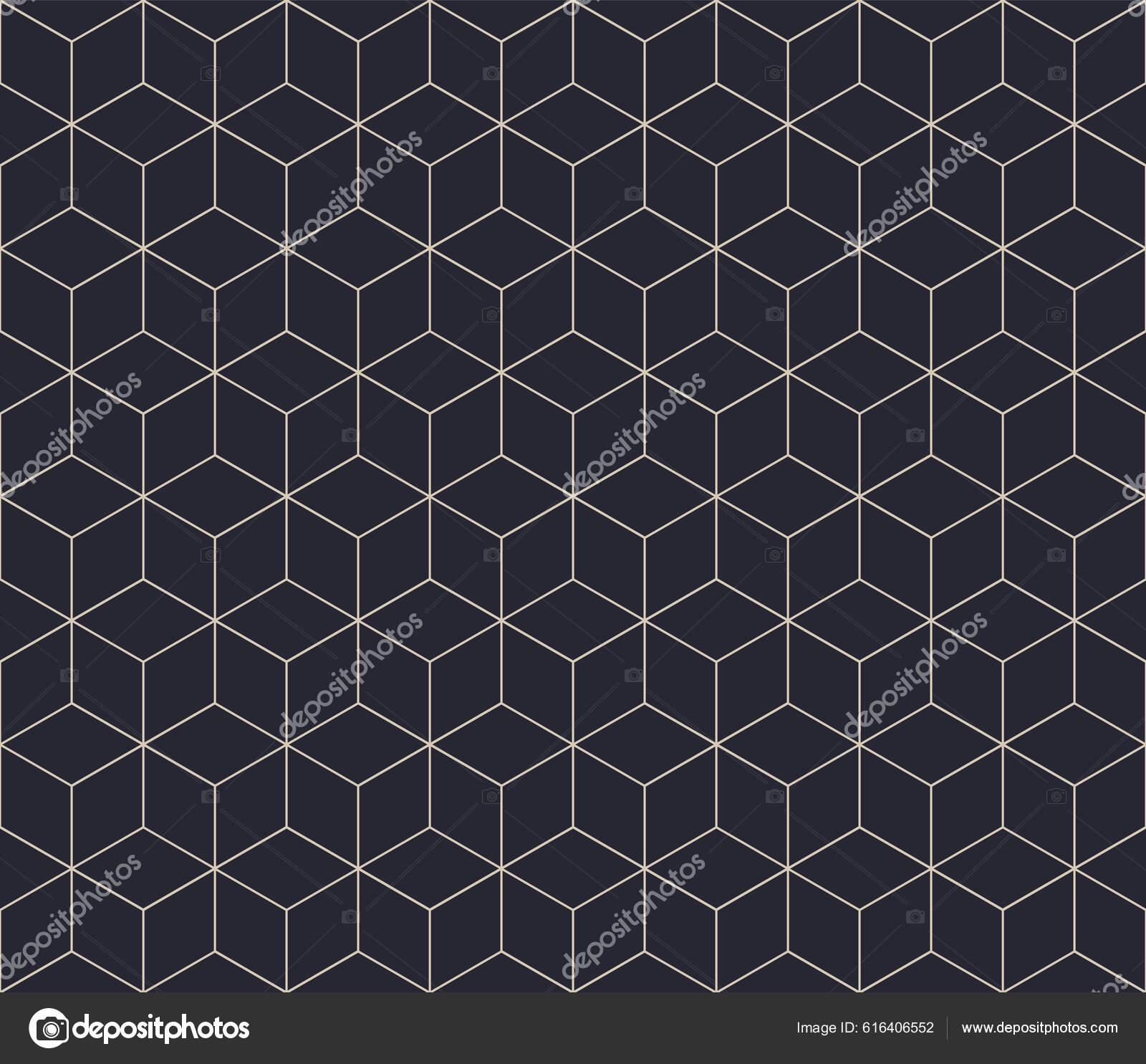 Sophisticated Geometric Grid Structure Outline Seamless Pattern Vector ...