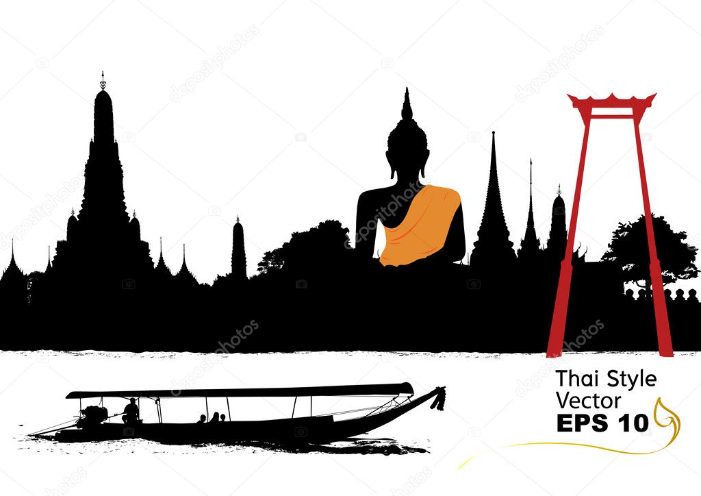 Vector Of Thailand — Stock Vector © Potowizard 25327973