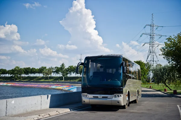 Gray coach bus — Stock Photo © vipavlenkoff #47013069