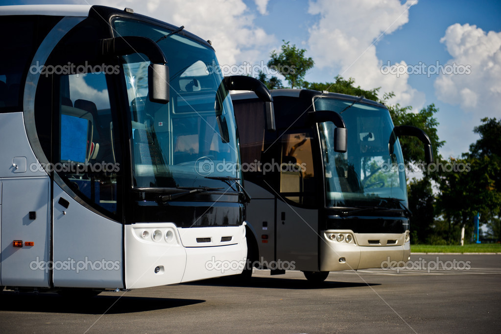 White and gray bus — Stock Photo © vipavlenkoff #30527807
