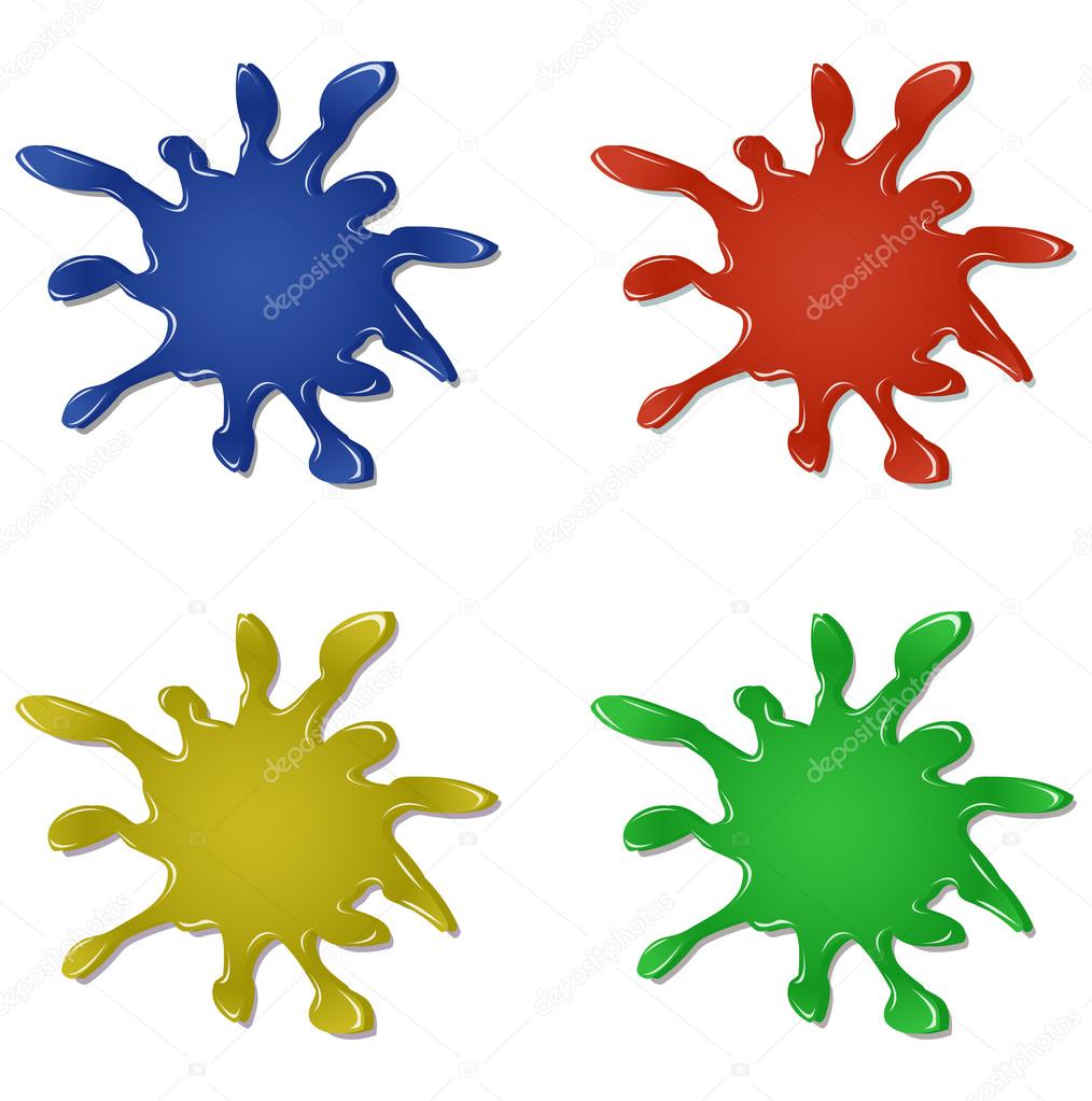 manchas de colores — Vector de stock © OlgaSuslO #18399353