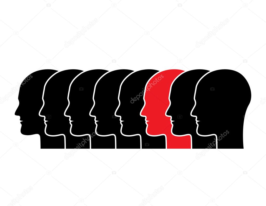 Individuality — Stock Vector © OlgaSuslO #20173563