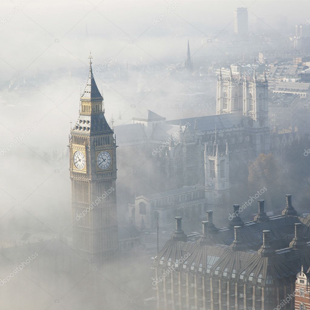 Heavy fog hits London — Stock Photo © anizza #43133885