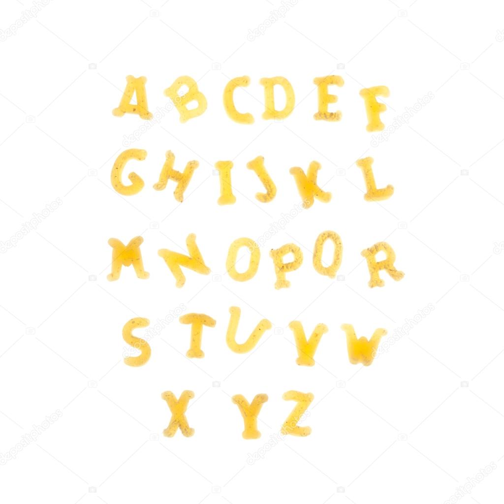 Pasta background with alphabet letters Stock Photo by ©ollzha 22377509