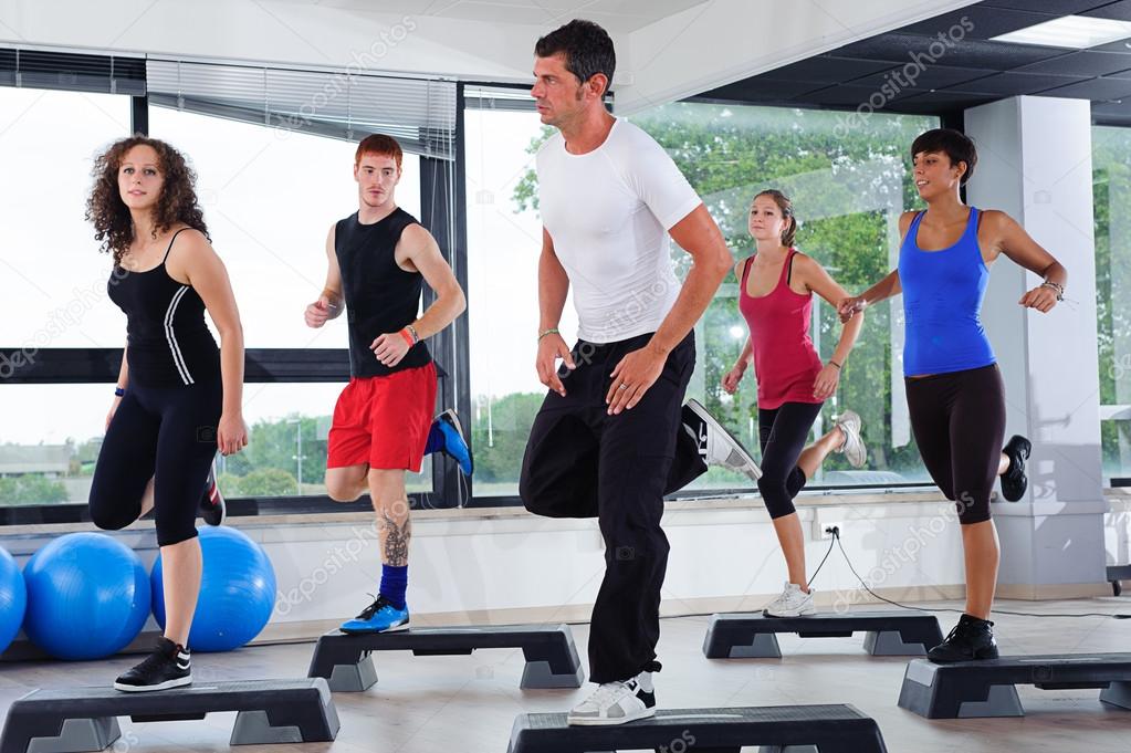 Aerobics Class in a Gym — Stock Photo © lentolo81 #15717103