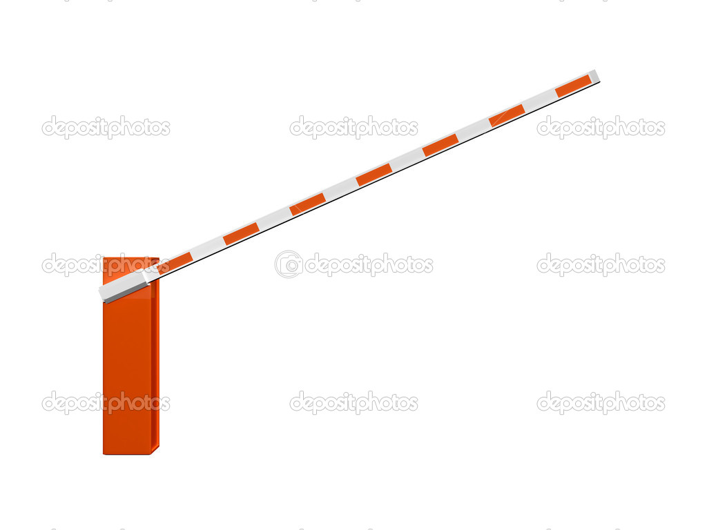 Open Road Barrier for Entrance — Stock Photo © niglaynike #30421133