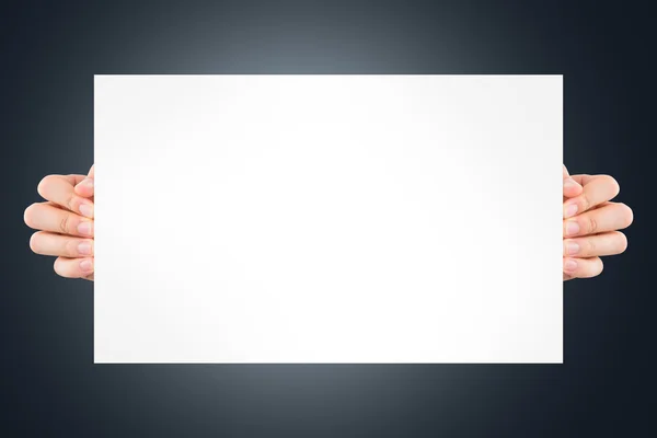 Hand Holding Blank Board Stock Photo by ©niglaynike 37309461