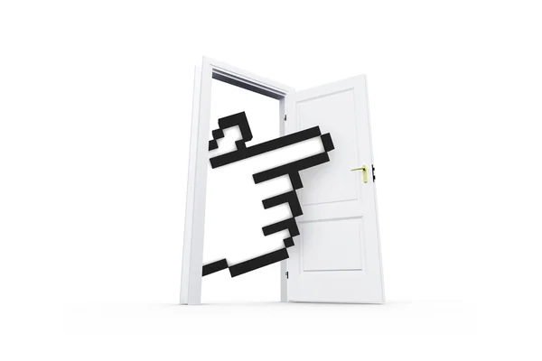 Arrow Cursor Behind Real Estate Door Stock Photo by ©niglaynike 45312361