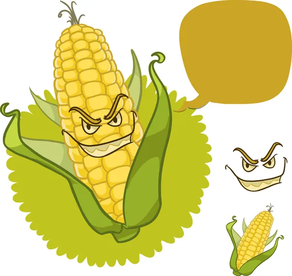 Coloring book: fruits and vegetables (corn) Stock Vector Image by ...