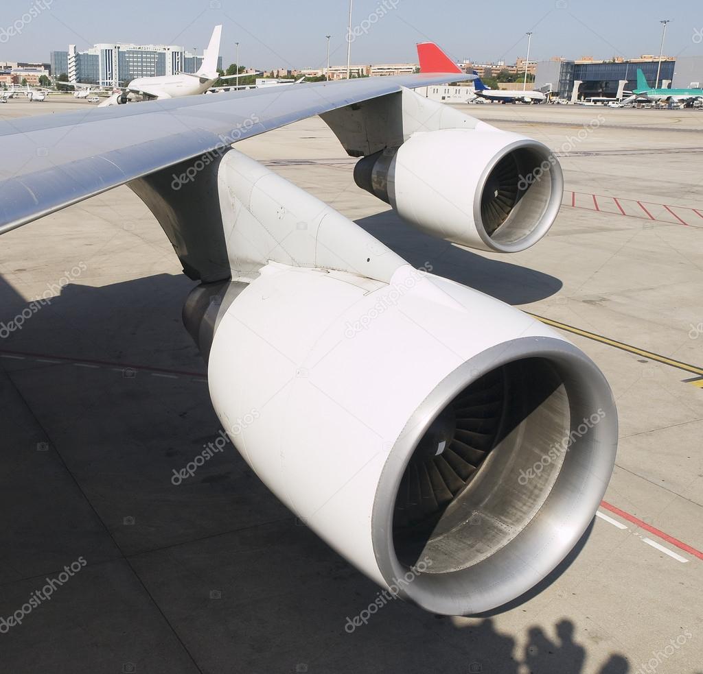 Two aircraft jet engine Stock Photo by ©ramonespelt1 14578701