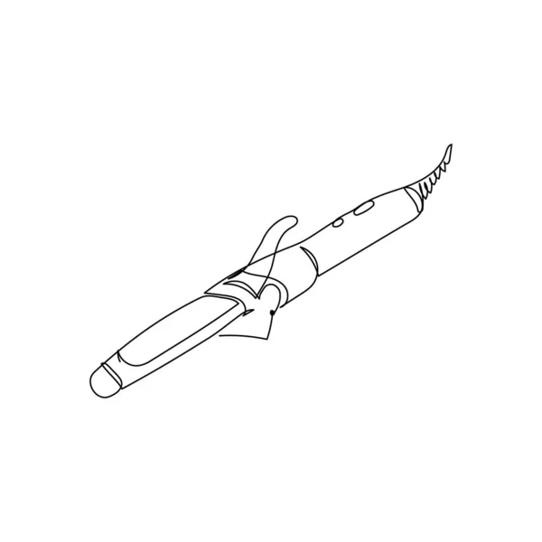 Curling Iron Drawing