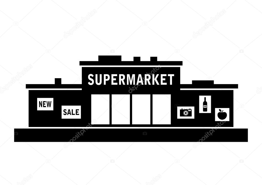 Supermarket icon Stock Vector Image by ©Anthonycz #27230345