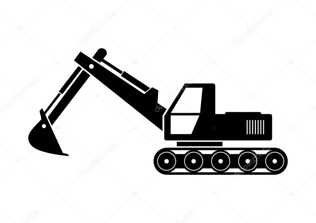 Bagger-Symbol - Vektorgrafik: lizenzfreie Grafiken © Anthonycz 37144193 ...