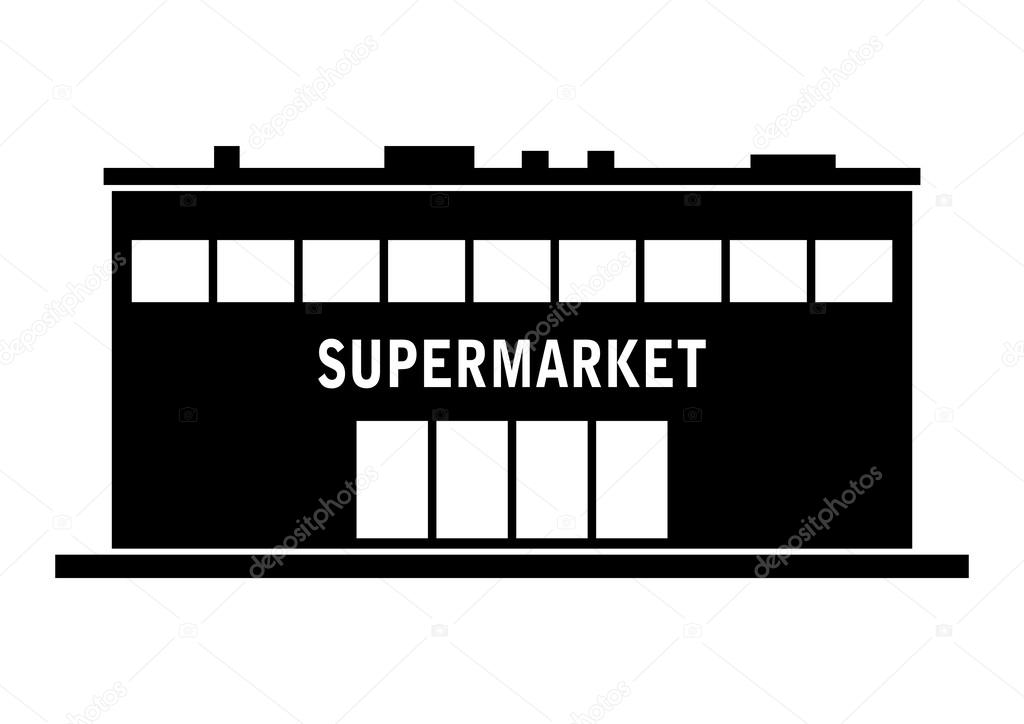 Icône de supermarché — Image vectorielle #41512057