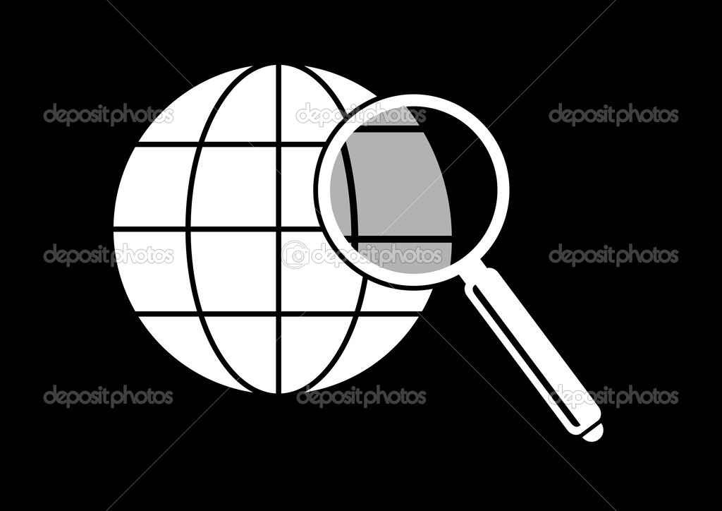 Globe and magnifier Stock Vector by ©Anthonycz #42746875 Globe and magnifier Stock Vector by ©Anthonycz #42746875