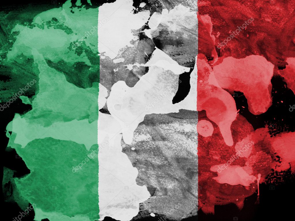 The Italian flag Stock Illustration by ©Olesha #23431384