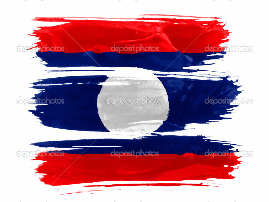 The Laotian flag Stock Photo by ©Olesha 23432894
