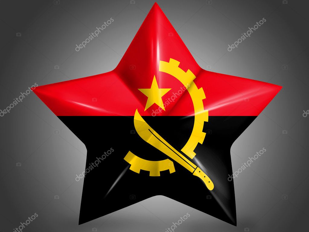 Angola. Angolan flag Stock Illustration by ©Olesha #23450226