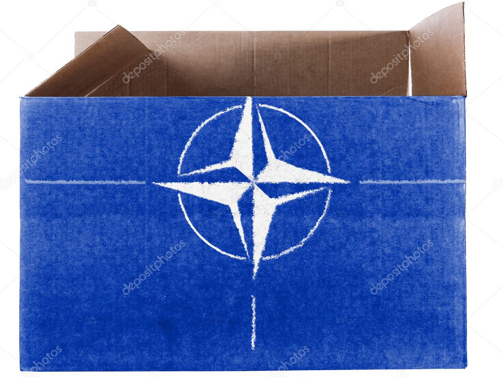 NATO symbol painted on carton box or package Stock Photo by ©Olesha ...