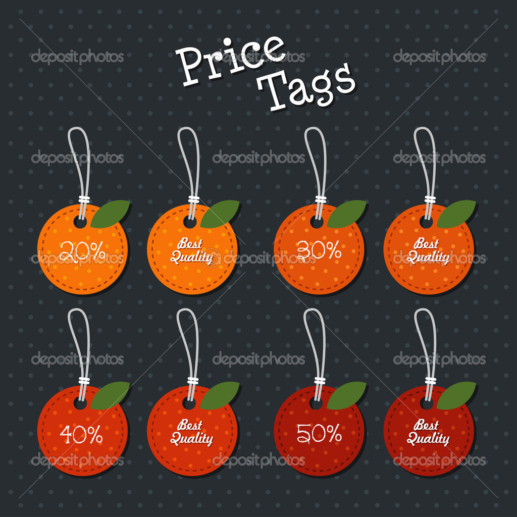 Set of fruit shaped labels and tags Stock Vector Image by ©ensieharabie ...