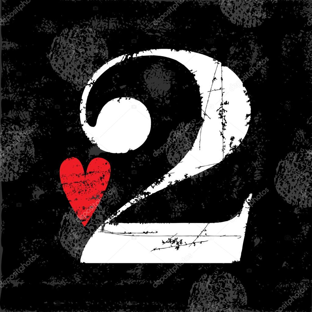 Vintage Number 2 — Stock Vector © ensieharabie #43803889