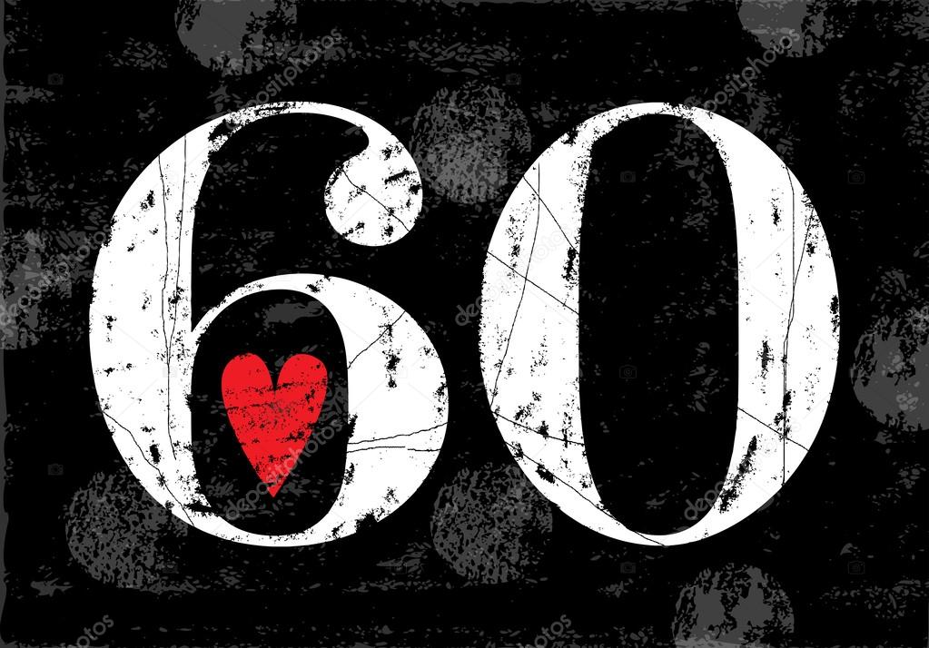 Vintage Number 60 — Stock Vector © ensieharabie #43804015