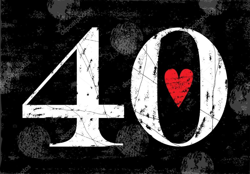 Vintage Number 40 Stock Vector Image by ©ensieharabie #43804017