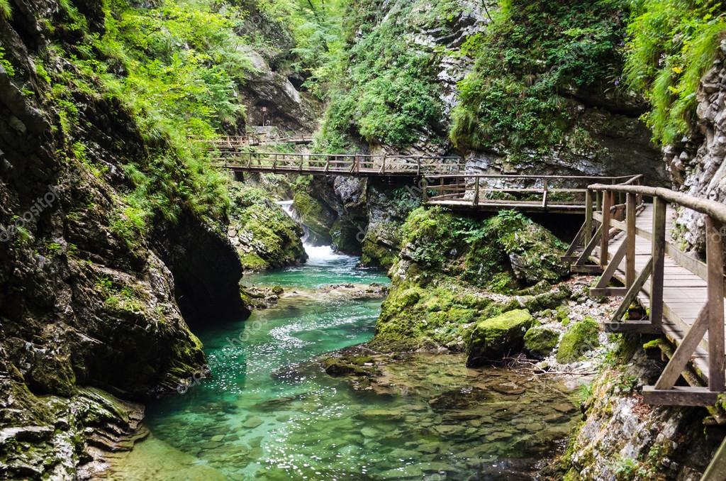 Vintgar Gorge, Slovenia — Stock Photo © Ladiras #31310747