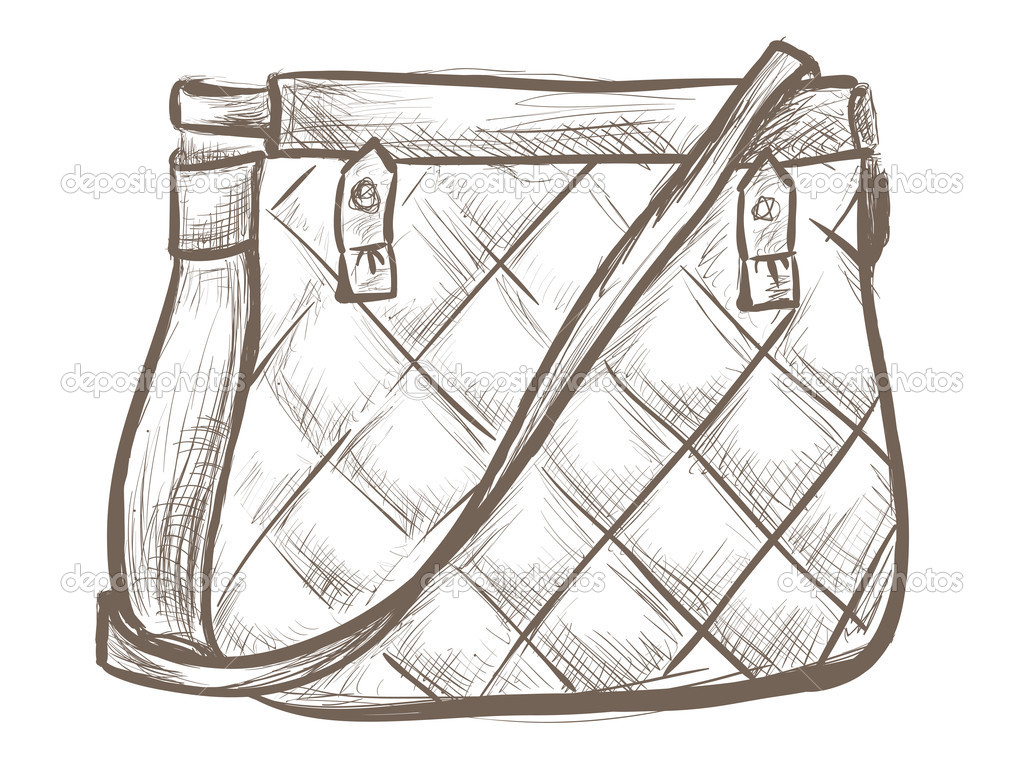 Women bag sketch — Stock Vector © BlackSpring1 #20037741