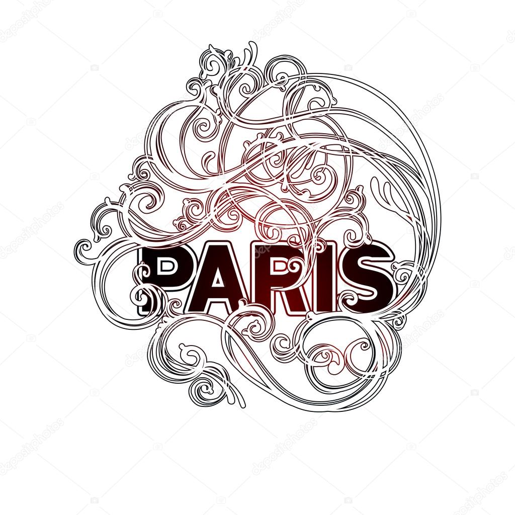 Paris doodle label illustration Stock Vector Image by ©BlackSpring1 ...
