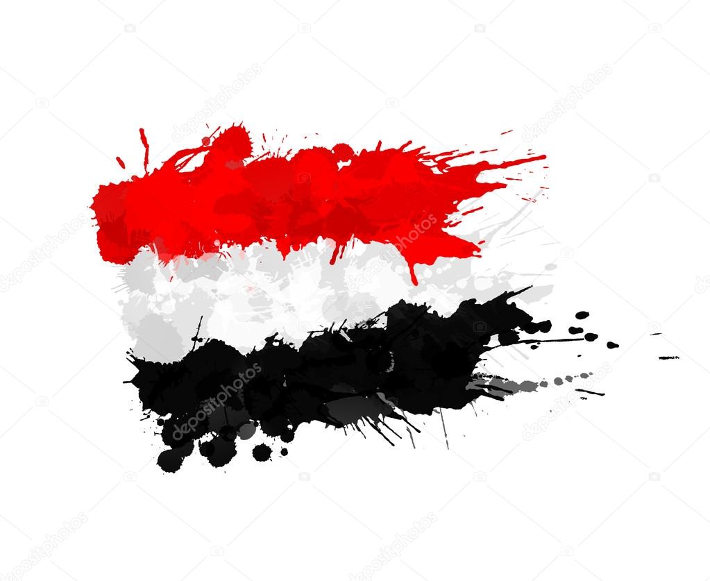 Egypt Flag Made Of Colorful Splashes — Stock Vector © Blackspring1