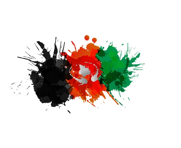 Italian Flag Made Of Colorful Splashes Stock Vector Image By