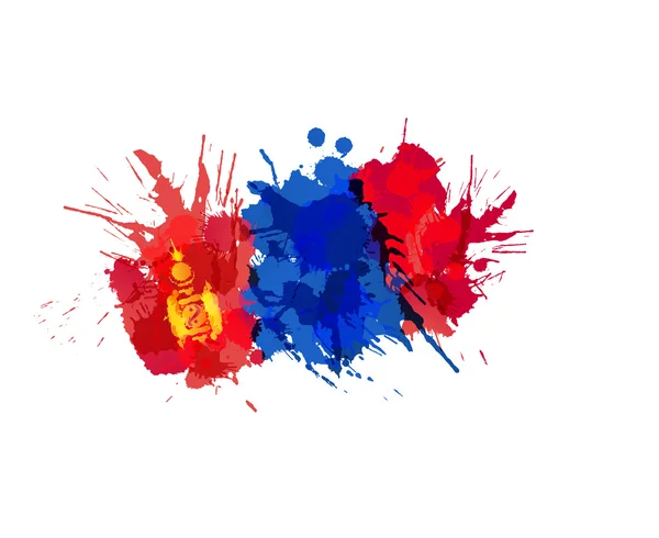 Flag Of Texas Made Of Colorful Splashes — Stock Vector © Blackspring1