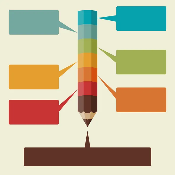 Vector speech bubble pencils Vector Art Stock Images | Depositphotos