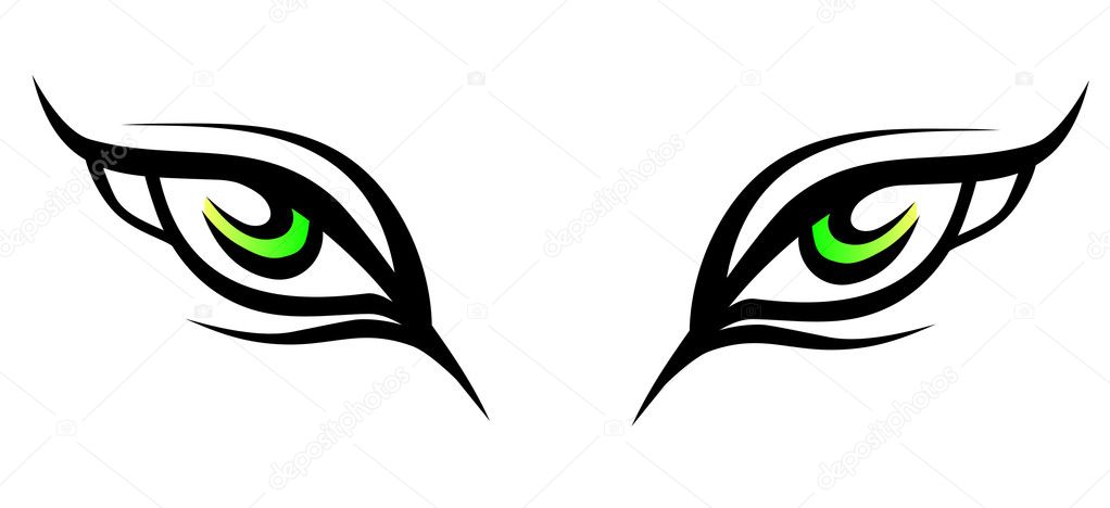 Fierce Eyes Vector