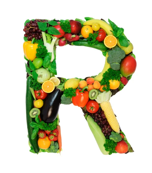 Fruit and vegetable alphabet Stock Photo by ©Elena Schweitzer 5453444