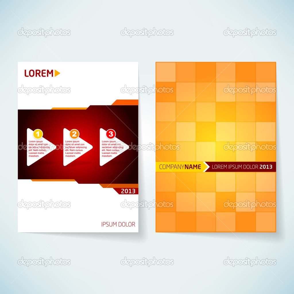 Brochure cover design template Stock Photo by ©Tupia 24161897
