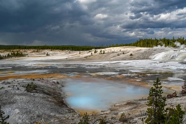 Geyser Steam Water Boils Ground Geothermal Areas Stock Photo by ©Cavan ...