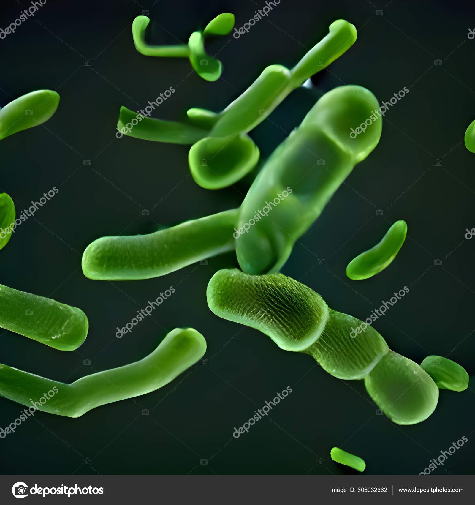 Bacteria Lactobacillus Illustration Lactic Acid Bacteria — Foto de ...