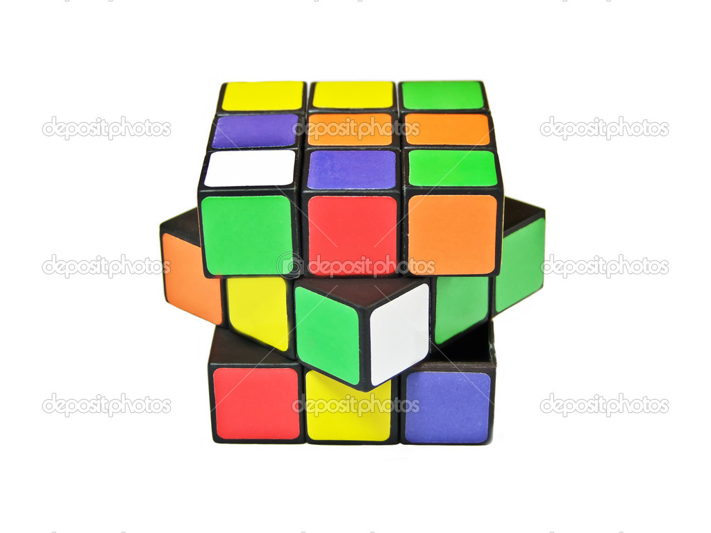 Multi coloured cube a puzzle Stock Photo by ©5lesik5 19699847