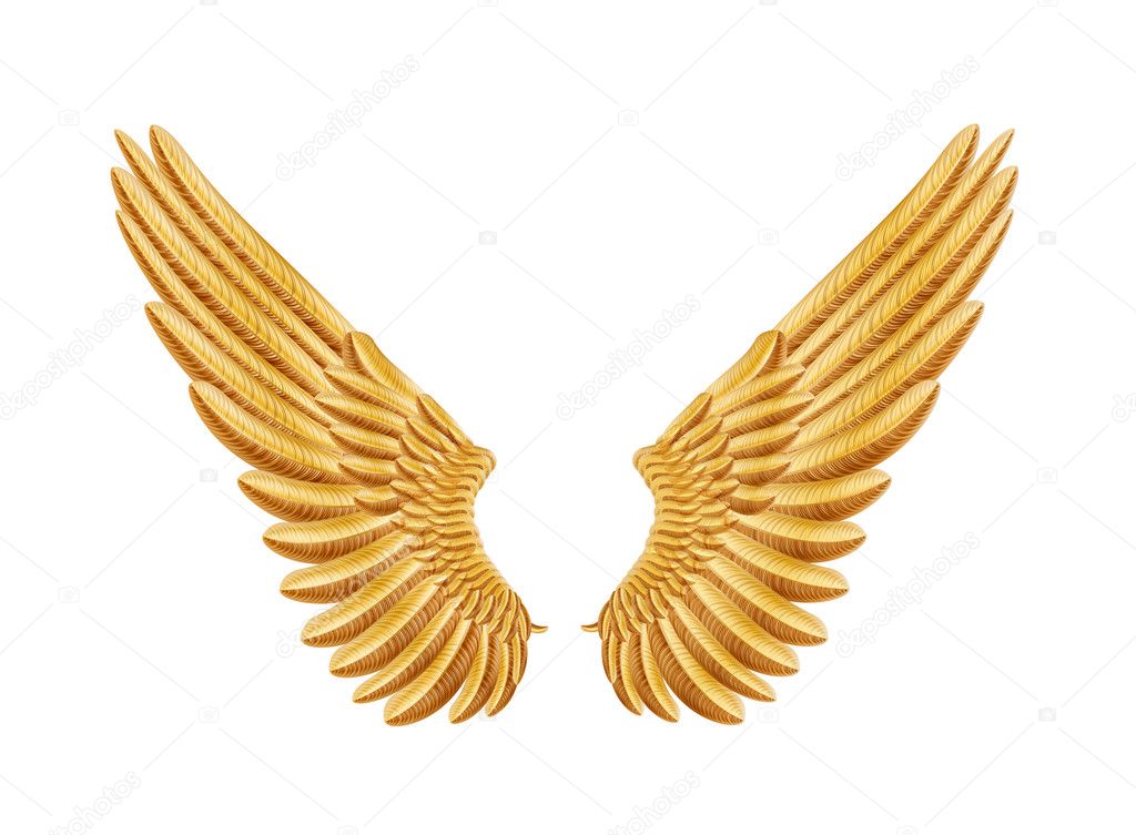 Golden wings — Stock Vector © BS_Lexx #13772539 Golden wings — Stock Vector © BS_Lexx #13772539