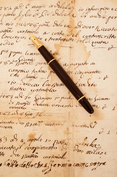 Fountain pen on letter — Stock Photo © scis65 #44523665