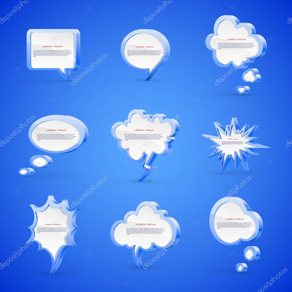 Speech Bubbles Stock Vector By ©vasabii777 26192645