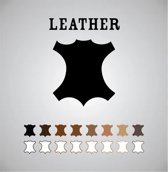 Icono de cuero imágenes de stock de arte vectorial | Depositphotos