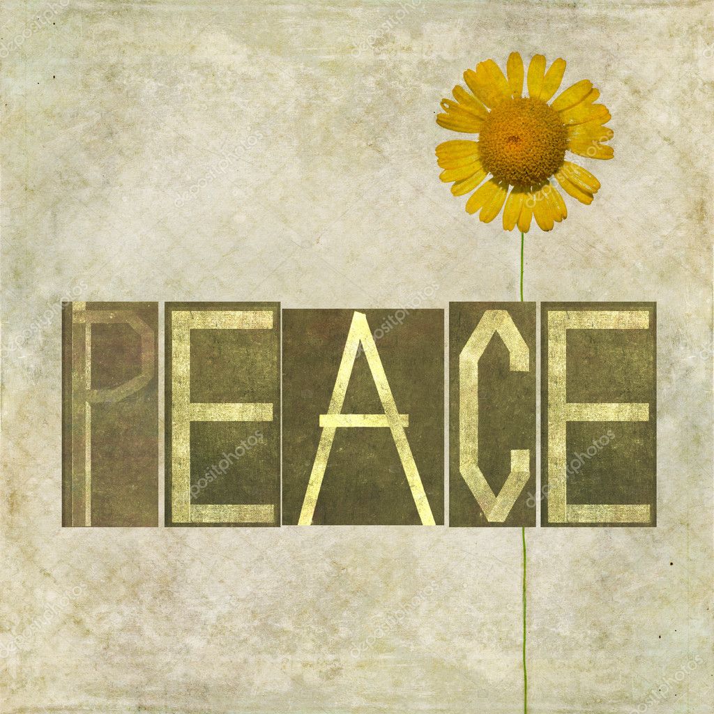 Peace Word Vertical