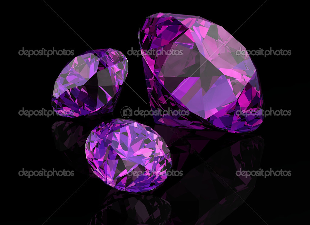 Amethyst (high resolution 3D image) — Stock Photo © Boykung #28669583