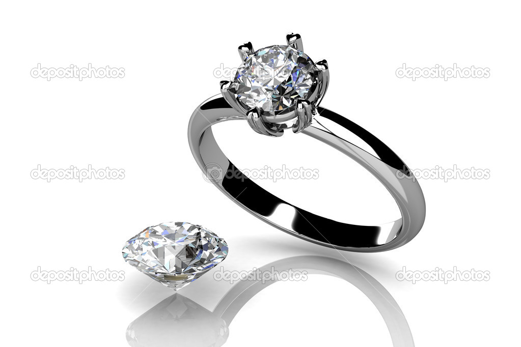 Wedding ring on white background Stock Photo by ©Boykung 30895777